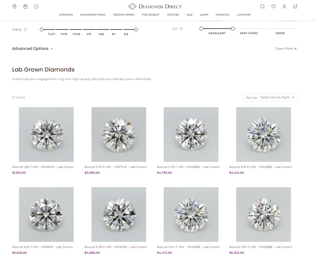Diamonds Direct Lab Diamonds Review: Inflated Prices?